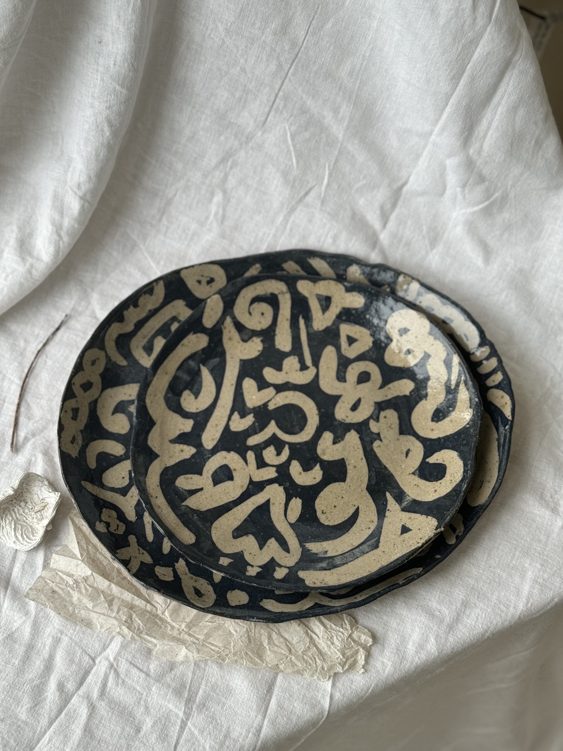 Persian calligraphy plate - keejan studio